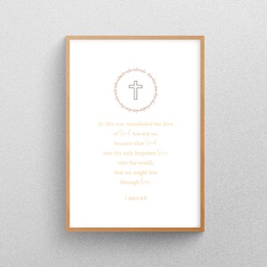 Easter Poster, Set of 6 Prints, Easter Bible Verses, Easter Wall Decor ...