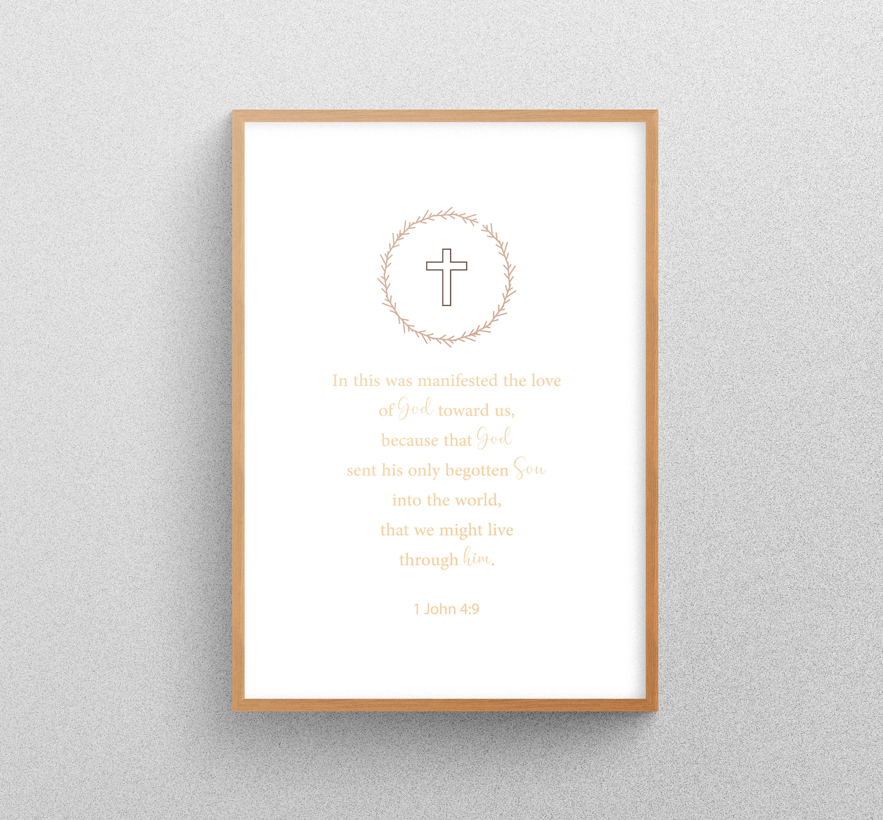 Easter Poster, Set of 6 Prints, Easter Bible Verses, Easter Wall Decor ...