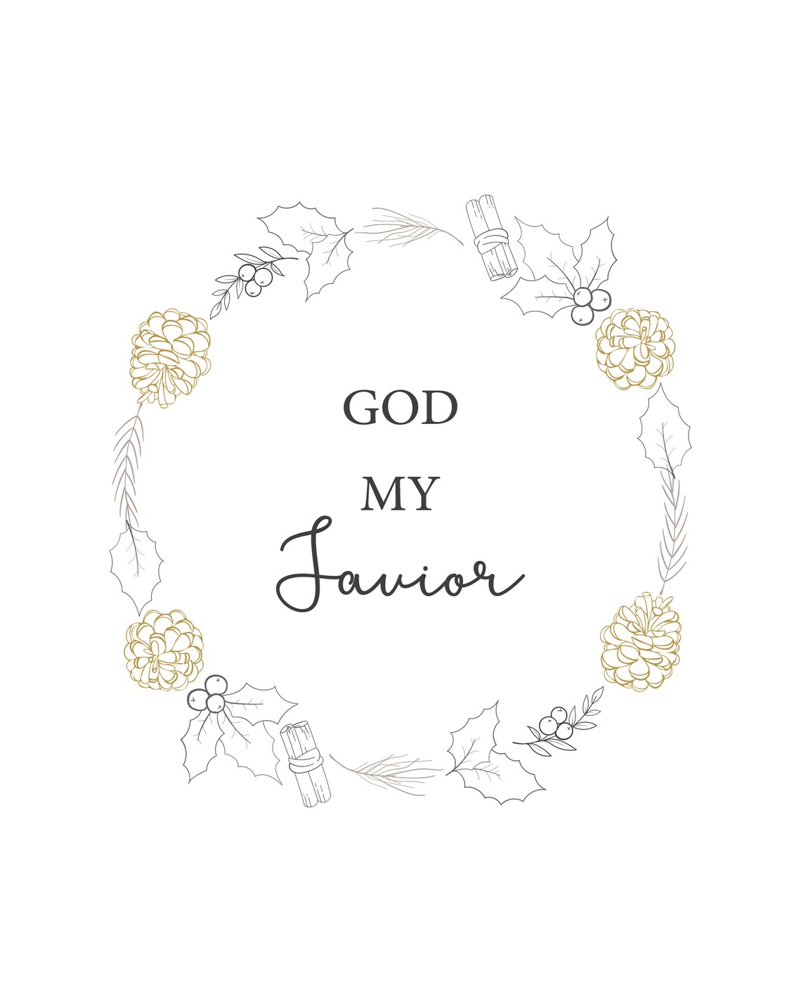 Set of 6 Christmas Bible Verses, Christmas Wall Prints, Christmas Home ...