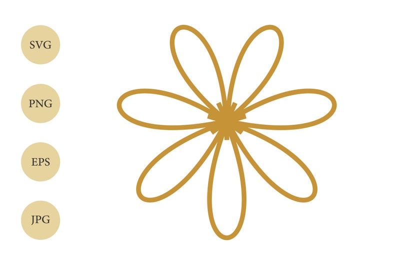 Flower SVG Flower Design SVG Flower PNG Cute Flower - Etsy