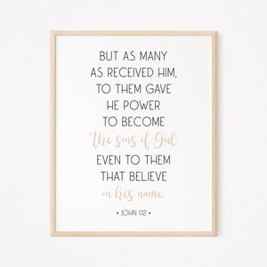 Bible Verse Wall Art Christian Wall Decor Scripture Poster - Etsy