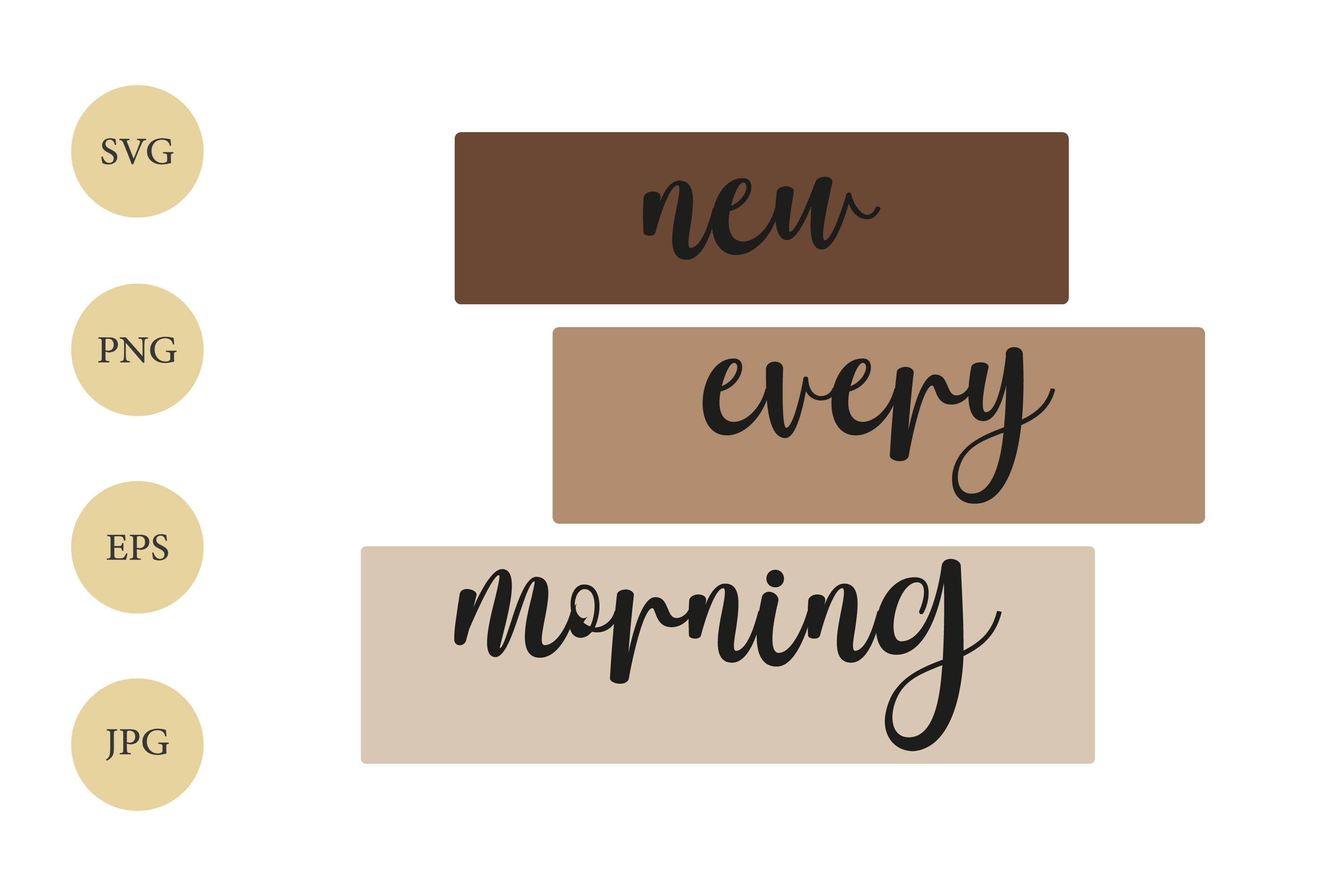 New Every Morning SVG Christian SVG Religious SVG Coffee - Etsy