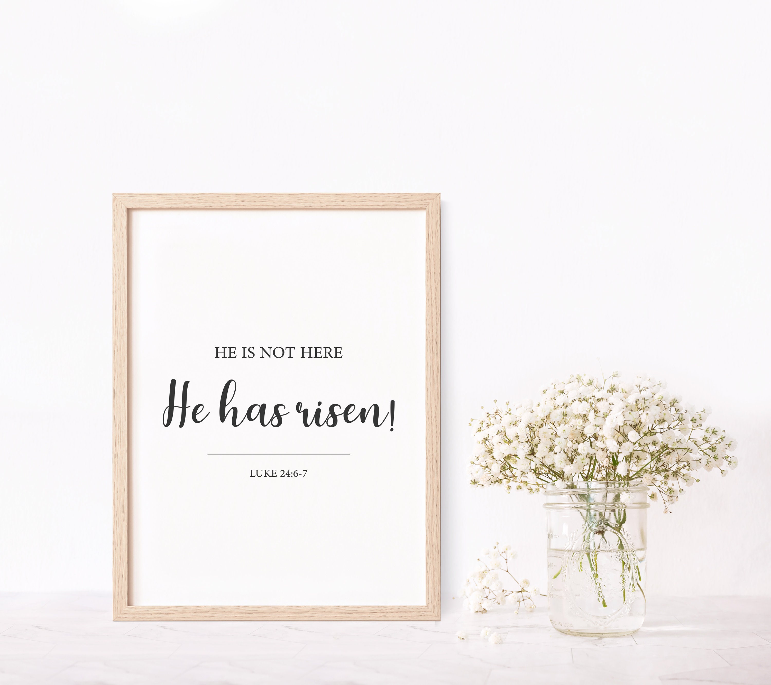 Easter Poster, Set of 6 Prints, Easter Bible Verses, Easter Wall Decor ...