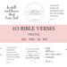 10 Bible Verses, Christian Quotes Bundle AI, EPS, Jpeg, PNG 300 Dpi ...