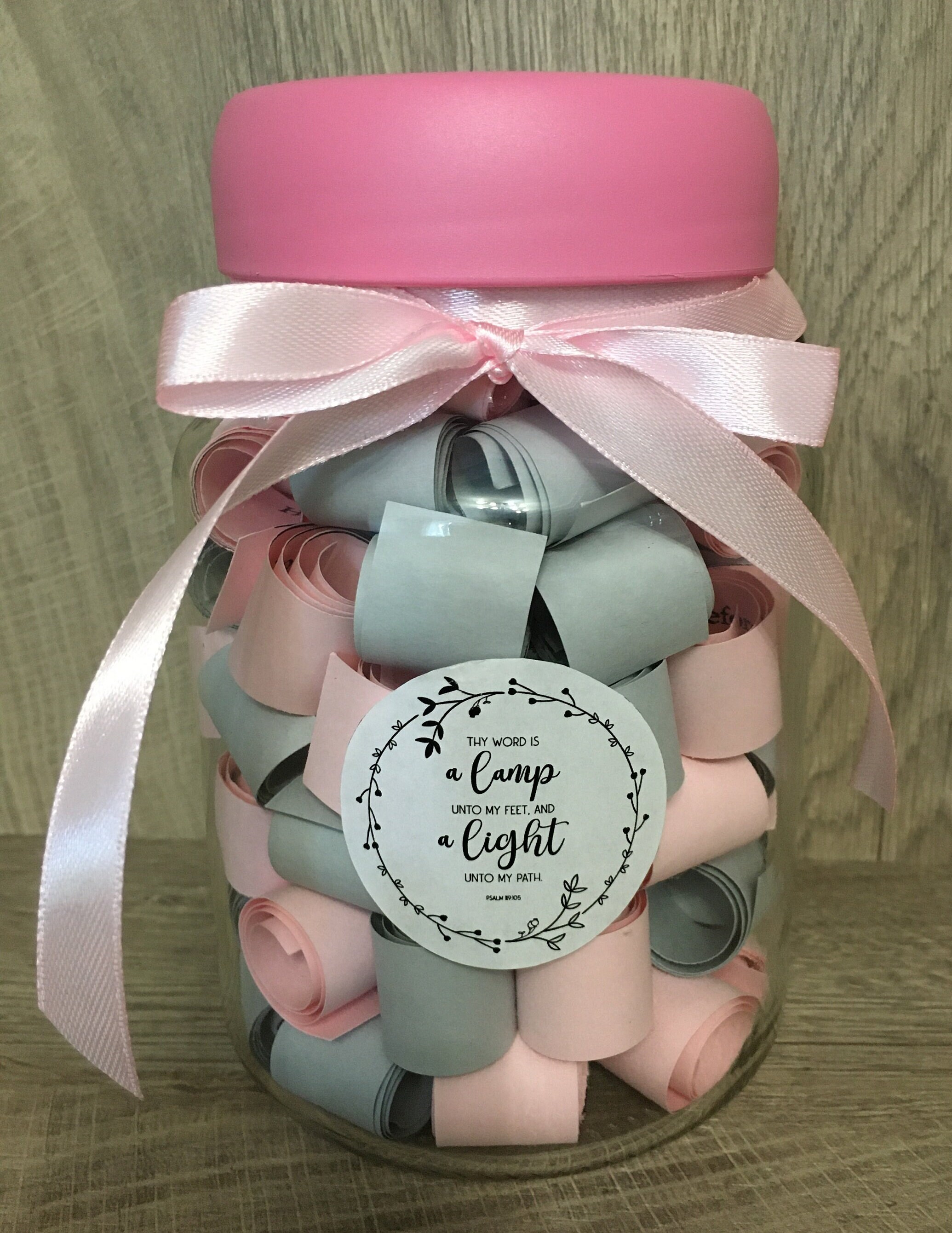 Jar of Encouragement, Handmade Bible Verses Jar, Encouraging Bible ...