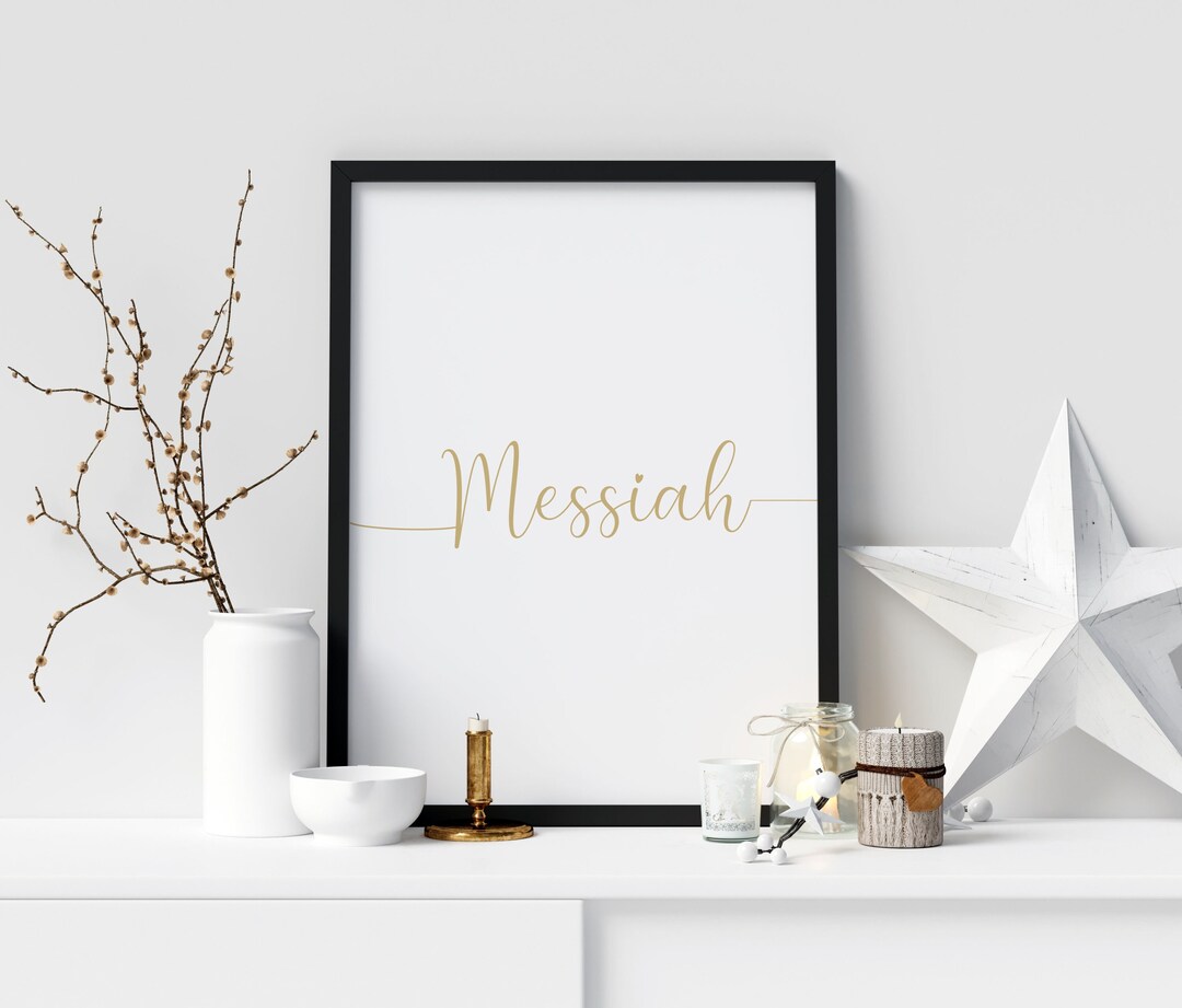 Messiah Printable Christmas Wall Decor Christmas Poster - Etsy