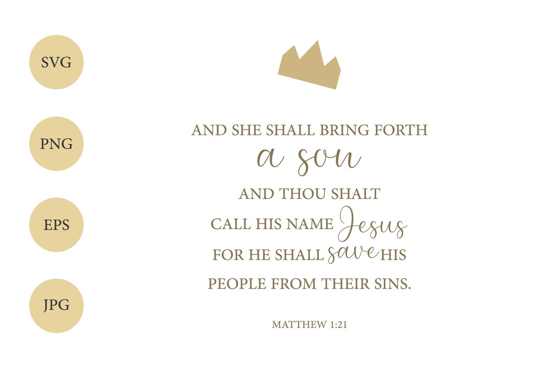 Christmas SVG, Bible Verse SVG, Nativity SVG, Holiday Svg, Cut File ...