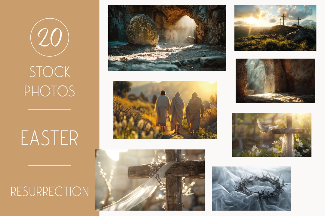 Easter Stock Photo Bundle, 20 Resurrection Images, Easter Cross and ...