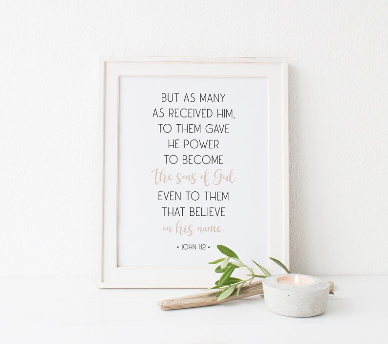 Bible Verse Wall Art Christian Wall Decor Scripture Poster - Etsy