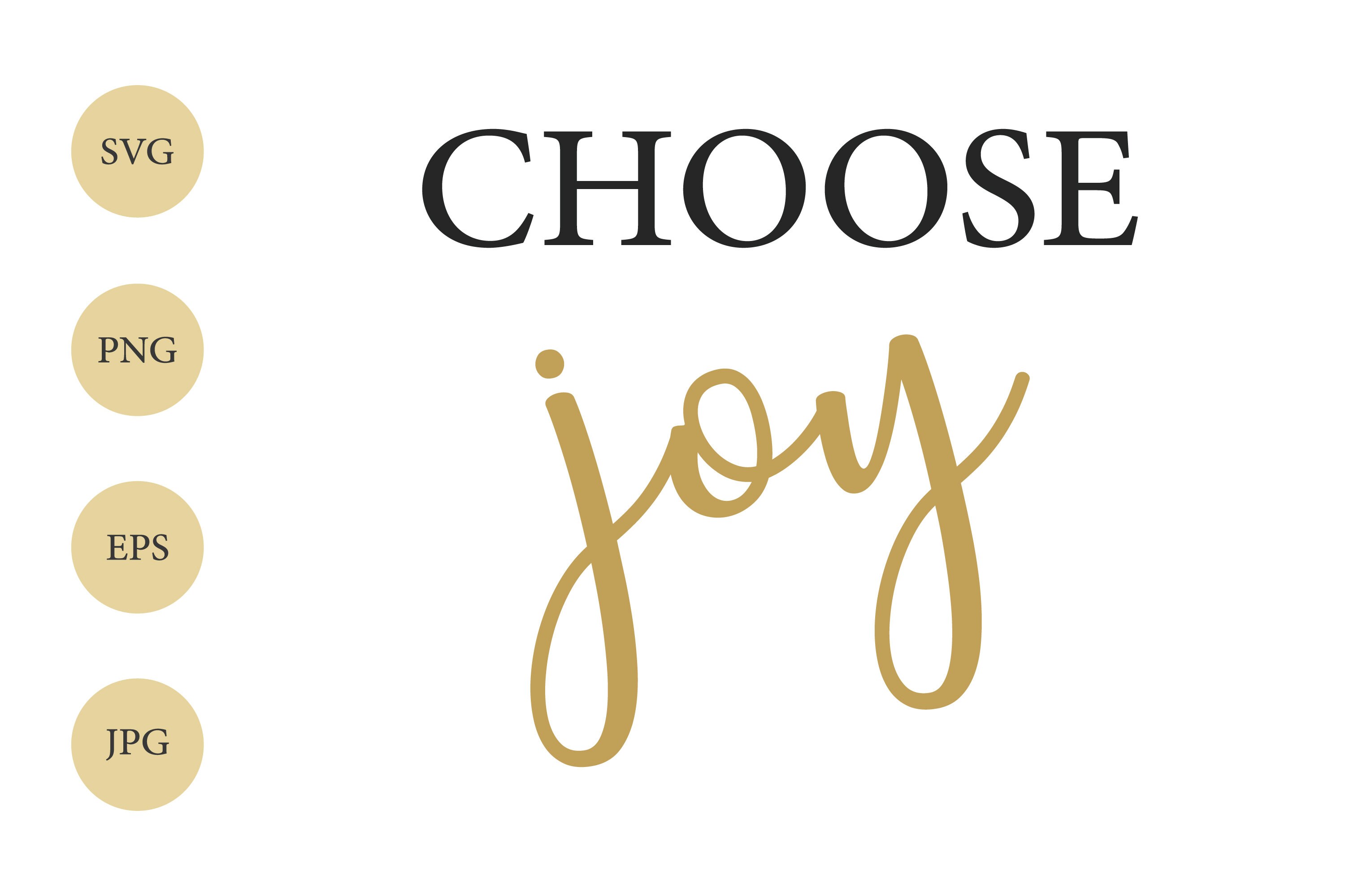 Choose Joy SVG, Joy SVG PNG, Quote Svg, Positive Svg, Christmas Decor ...