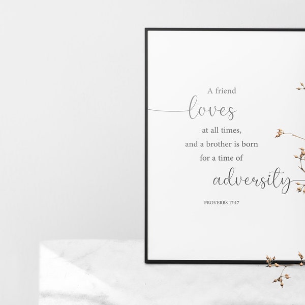 Proverbs 17 17 - Etsy