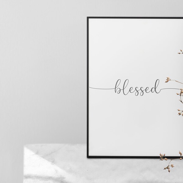 Blessed Poster - Etsy