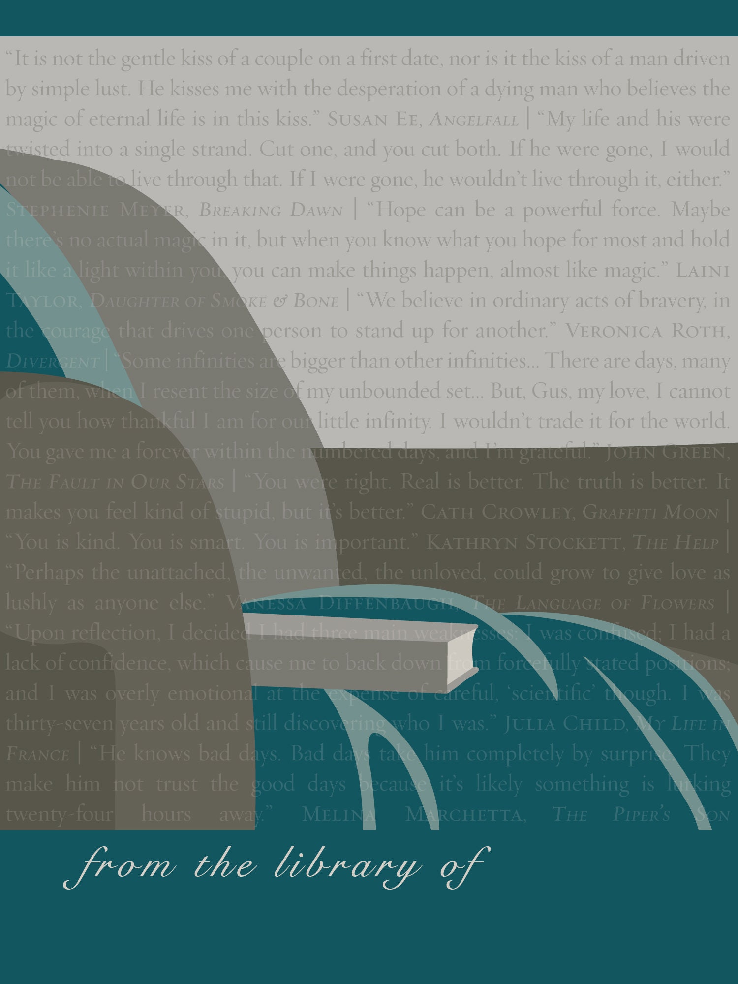 Custom Quotes Book Plates - Etsy