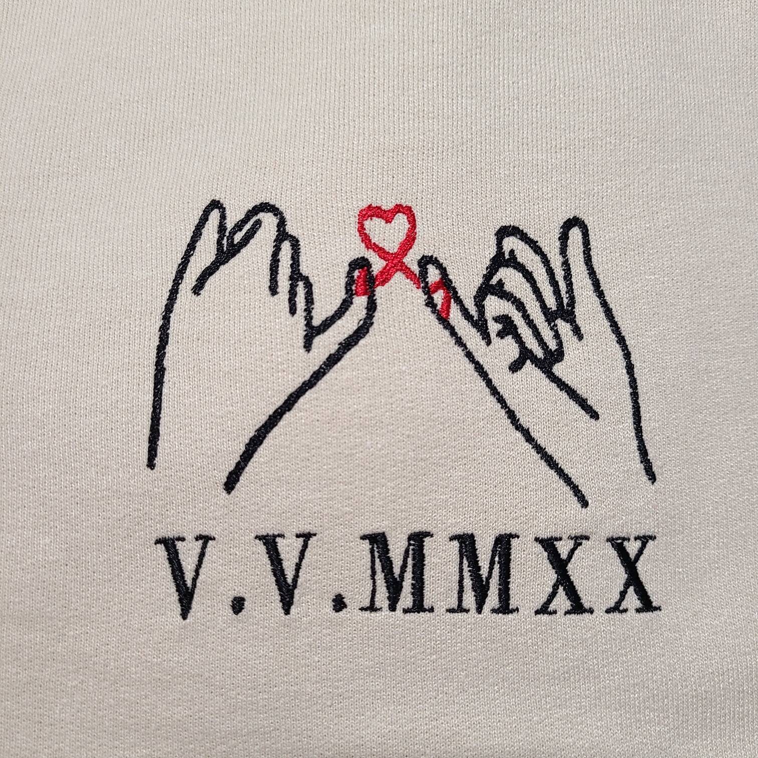 Pinky Promise Embroidery - Etsy