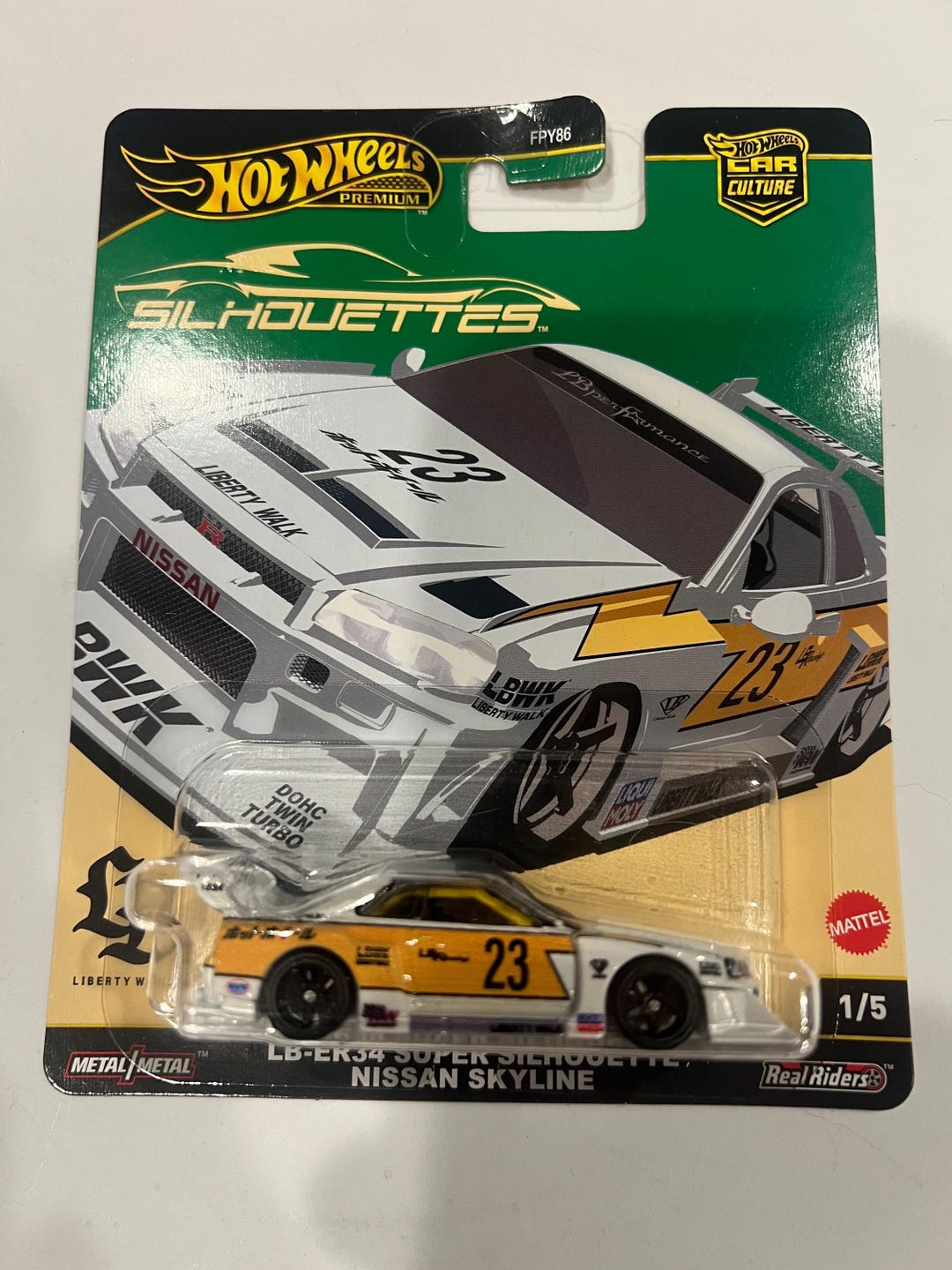Hot Wheels Silhouettes Premium 1/64 Scale Cars R34 Lbwk, 300zx, Mclaren ...