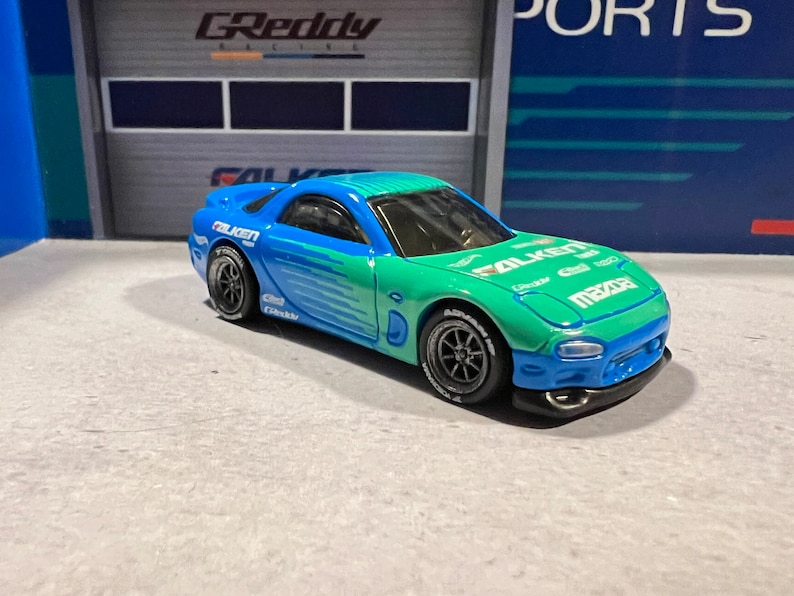 Hot Wheels Blue Mazda Rx7 FD Wheel Swapped - Etsy