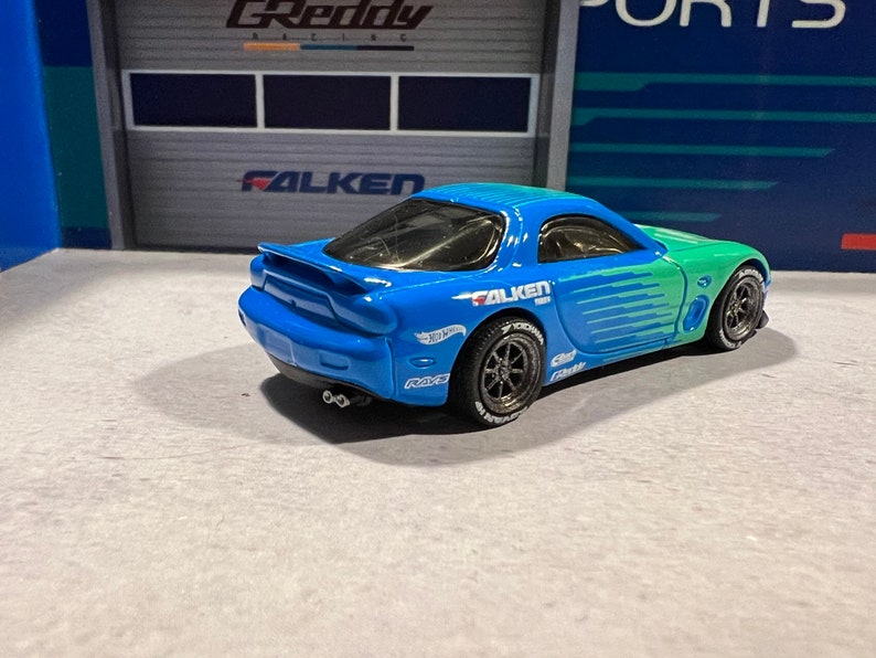 Hot Wheels Blue Mazda Rx7 FD Wheel Swapped - Etsy