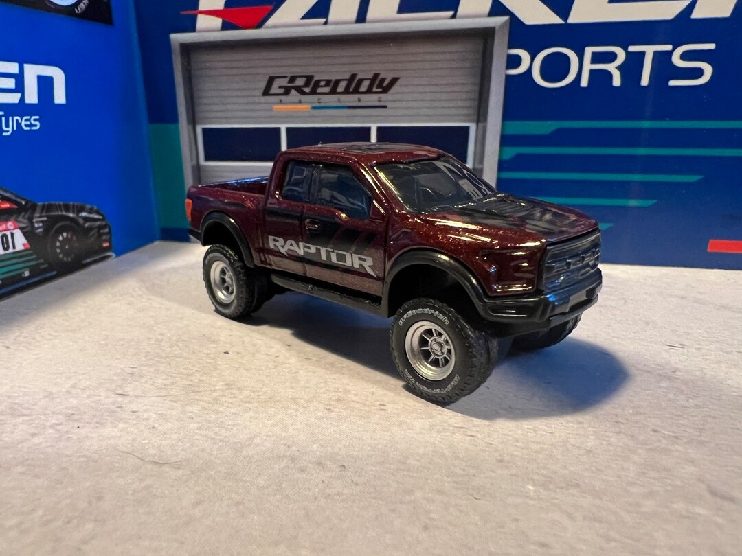 Hot Wheels Ford F150 Svt Raptor Maroon With Wheel Swap 4x4 - Etsy