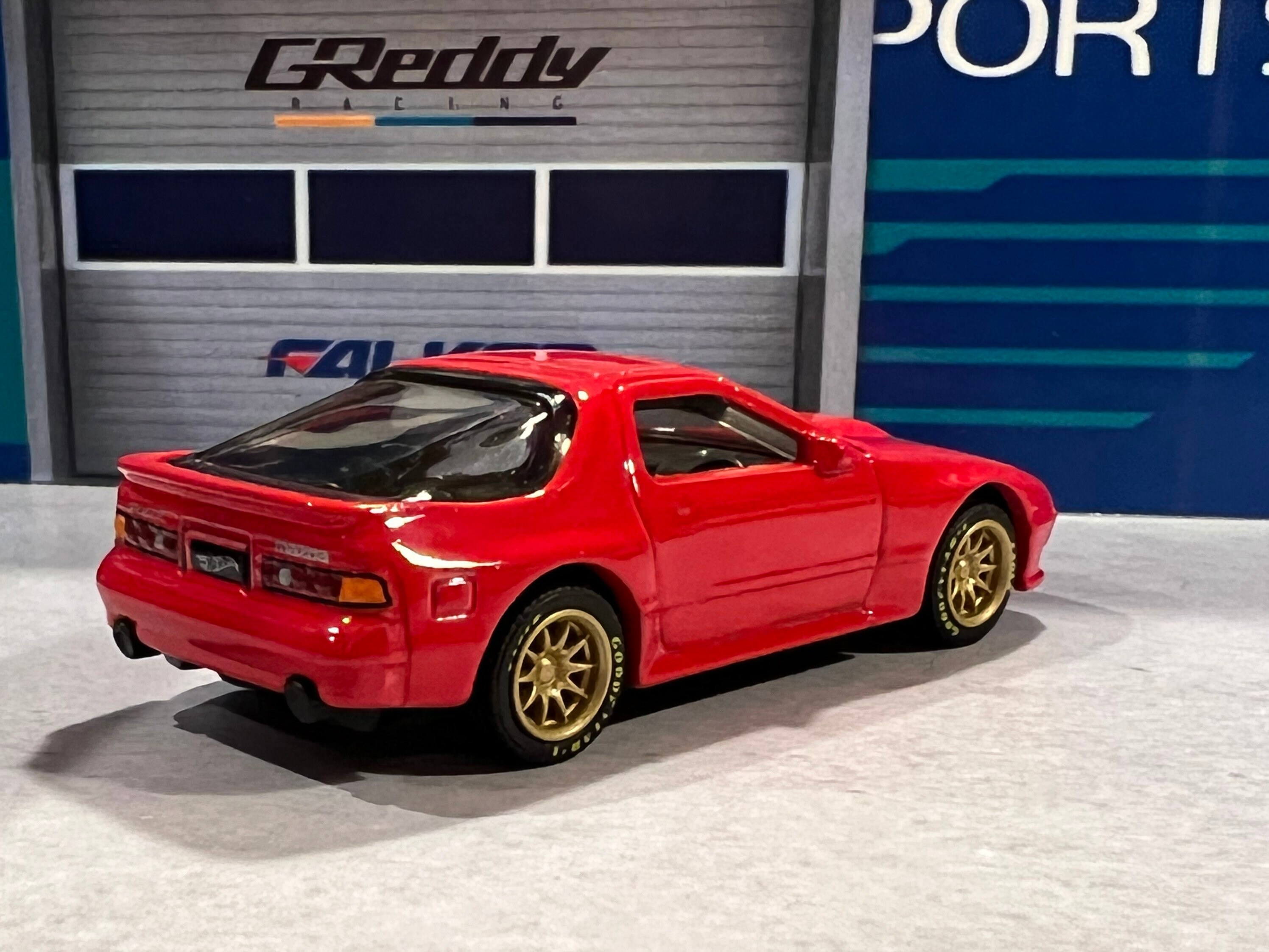 Hot Wheels 1/64 Scale Red Mazda Rx7 Fc Coupe Real Rider Swap - Etsy