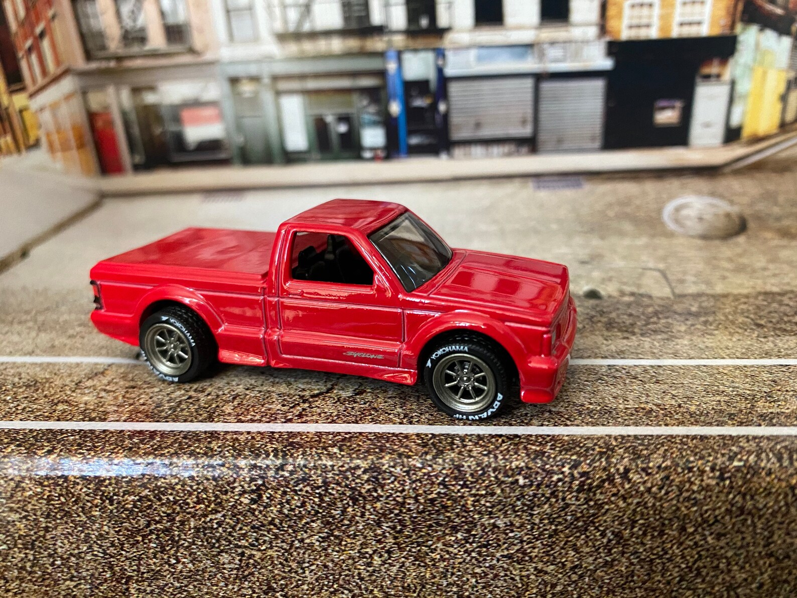 Hot wheels GMC Syclone 1/64 scale wheel swapped real riders | Etsy