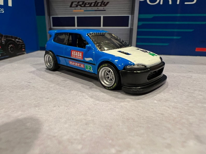 Hot Wheels EG Custom Civic Honda Real Rider Swap - Etsy