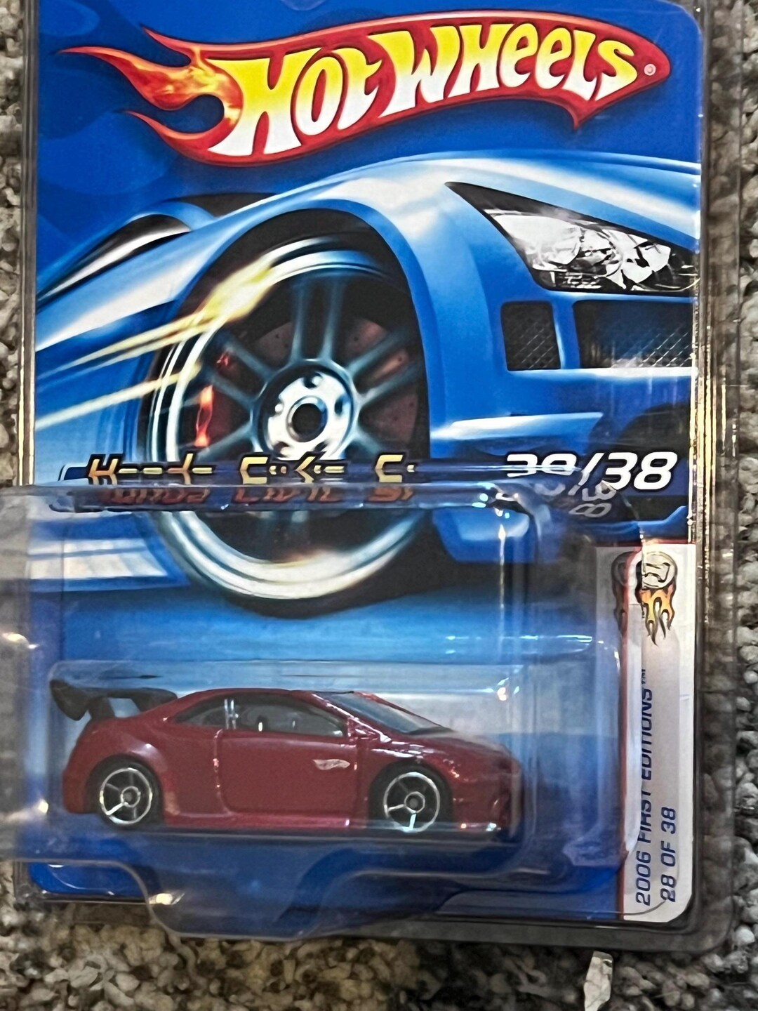 Hot Wheels 2006 First Edition Honda Civic Si Coupe FG2 Rare 1/64 Scale ...