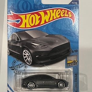 Hot Wheels Tesla Model 3 1:64 Diecast Car - Etsy