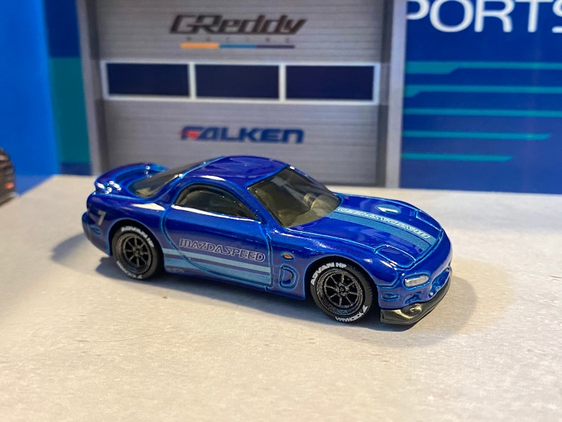 Hot Wheels Blue Mazda Rx7 FD Wheel Swapped - Etsy