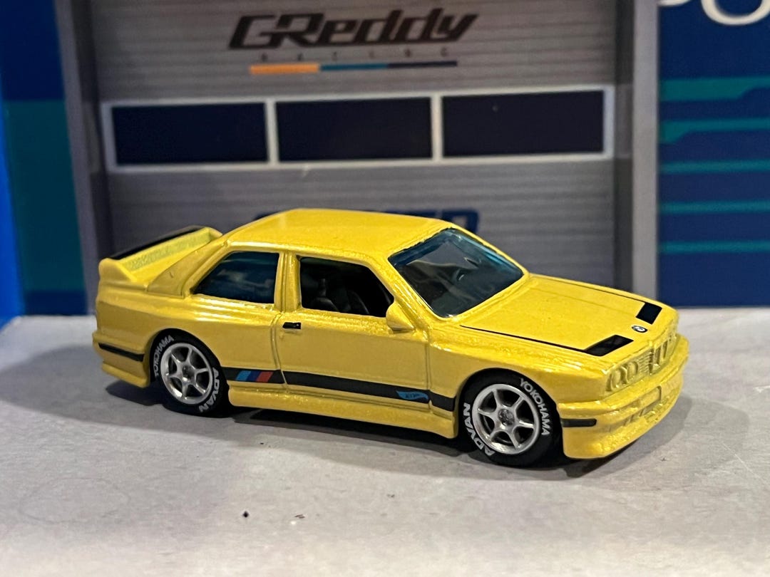 Hot Wheels BMW M3 E30 Yellow Mainline. Real Rider Wheel Swapped - Etsy