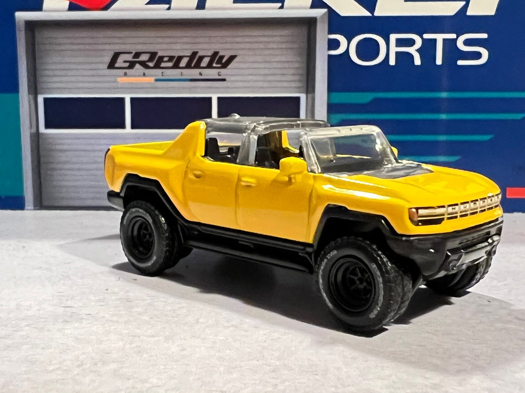 Hot Wheels GMC Hummer EV Custom Real Rider Wheel Swap Yellow - Etsy