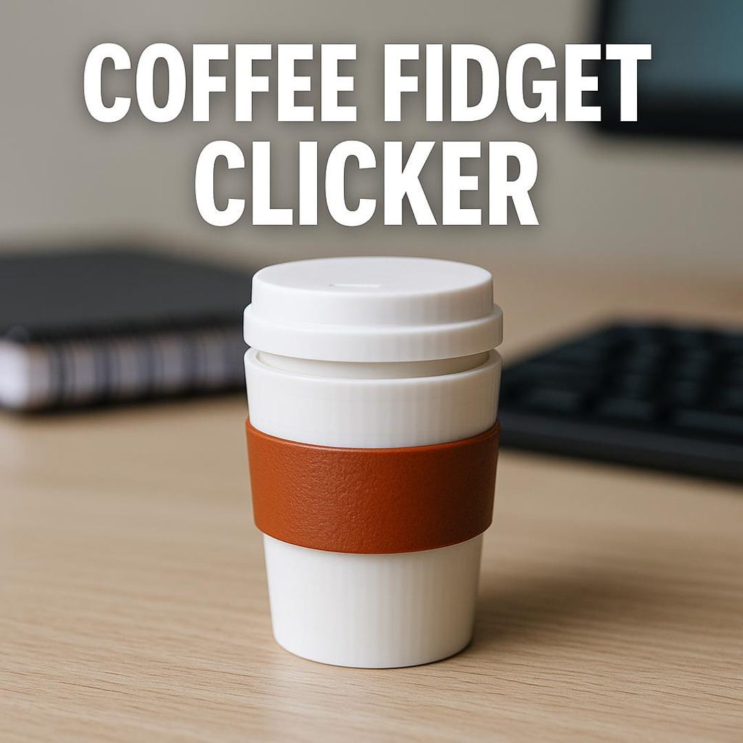 Coffee Cup Fidget Toy | Stress Relief Desk Gift - Etsy