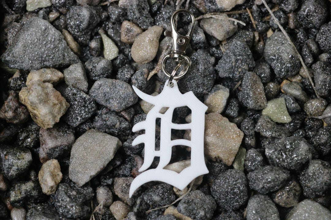 Old English D Keychain | Detroit Fan Pride Charm - Etsy