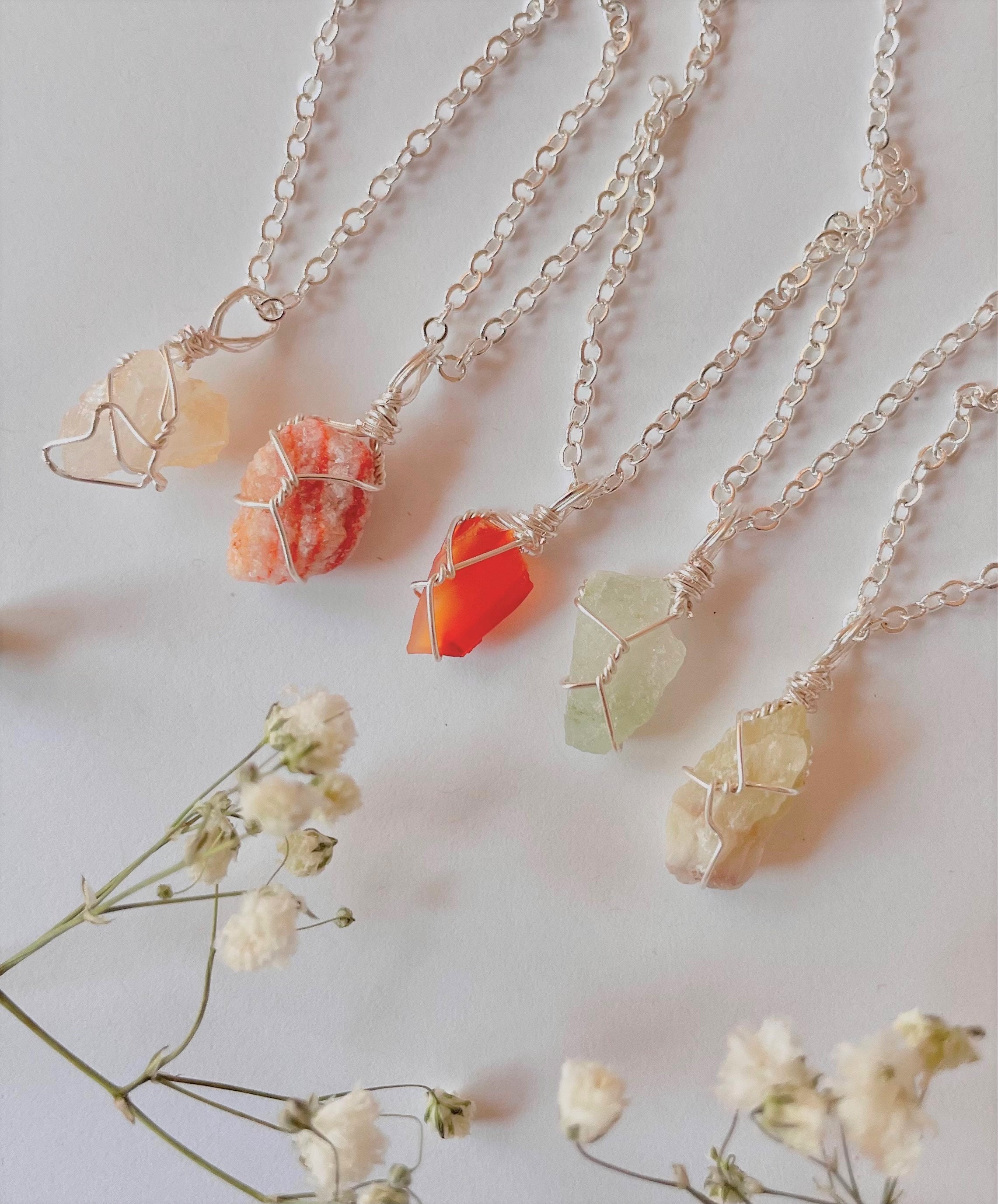 Dainty Customizable Crystal Necklace Crystal Necklaces | Etsy