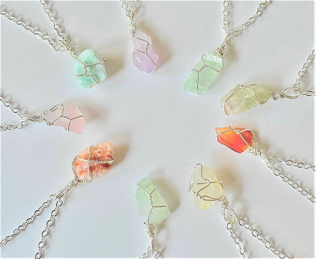 Dainty Customizable Crystal Necklace, Handmade Jewelry, Crystal ...