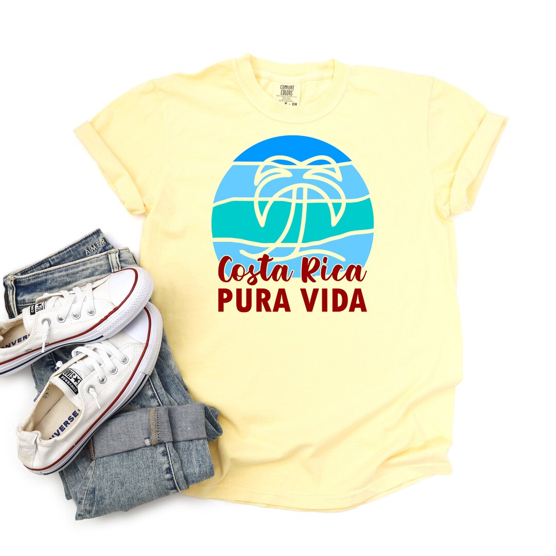 Costa Rica Pura Vida T-shirt, Pura Vida Shirt, Costa Rica Vacation - Etsy