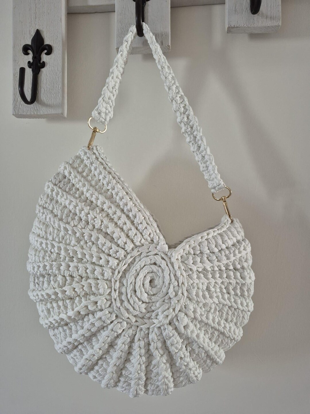 Crochet Shell Bag, Nautilus Purse, Spiral Snail Handbag, Mermaidcore ...