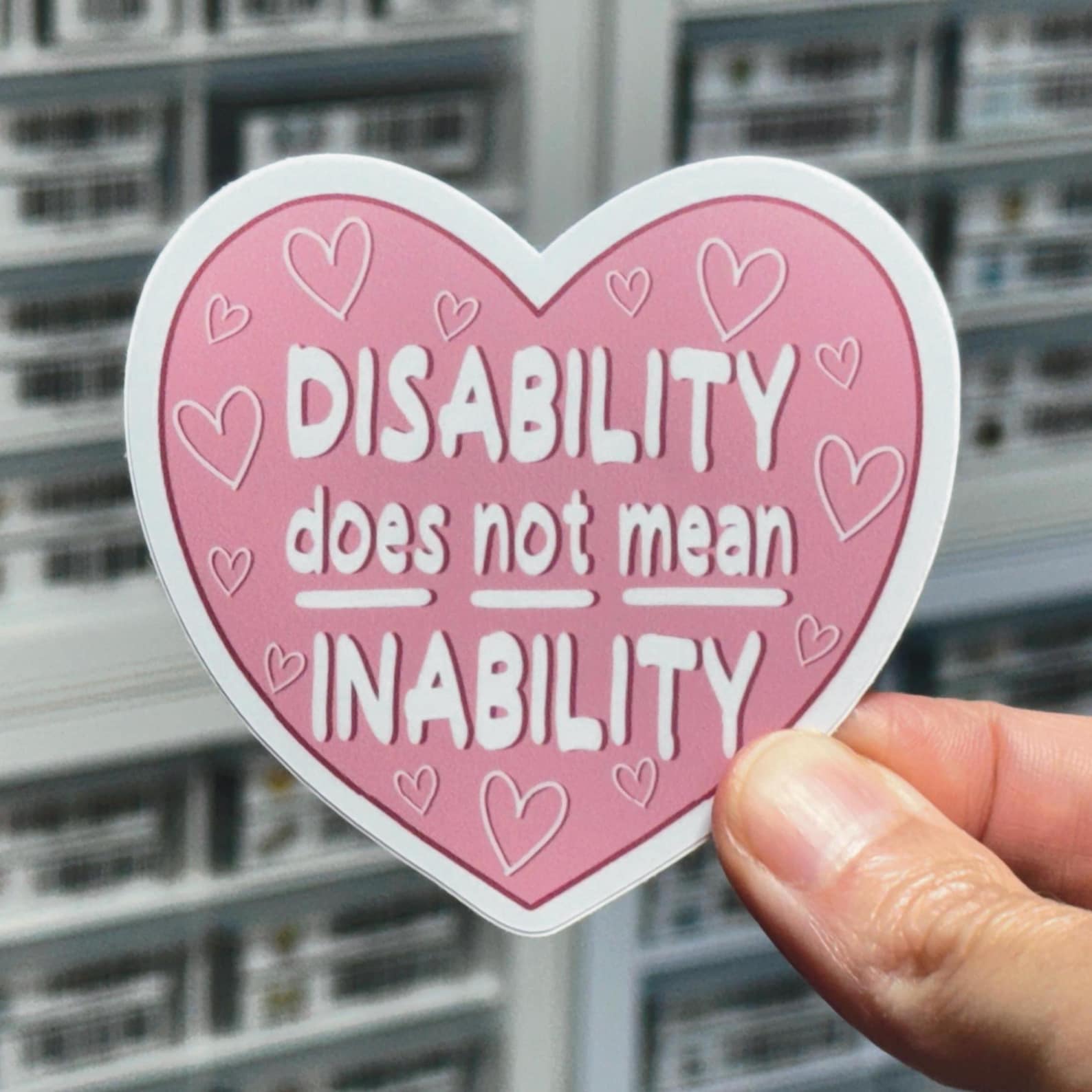 Disability Does Not Mean Inability Sticker, Disability Awareness ...