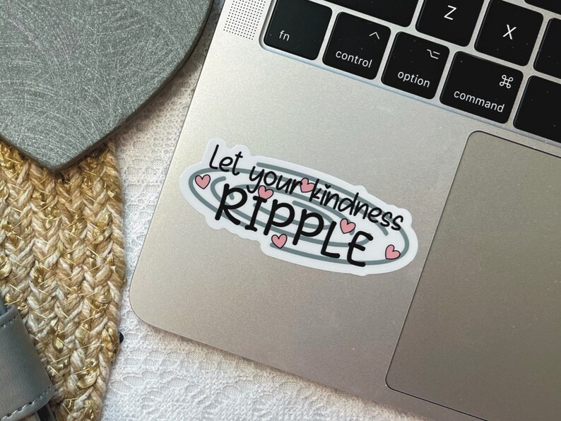 Let Your Kindness Ripple Sticker Uplifting Decal Label - Etsy