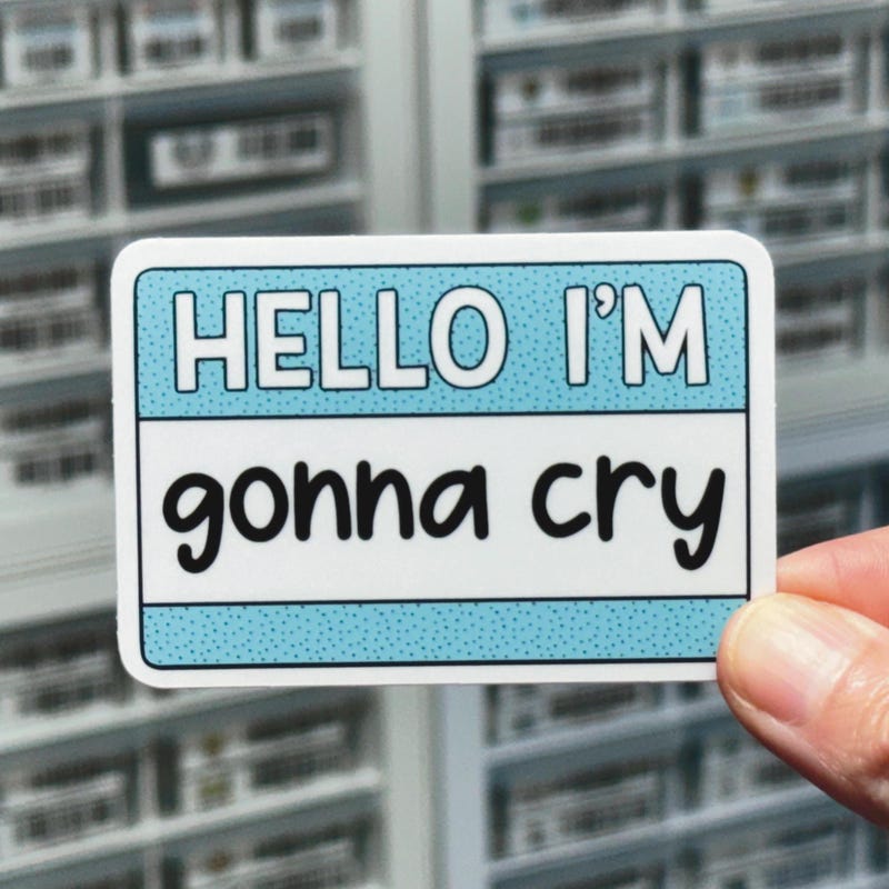 Cry Baby Vinyl Stickers - Etsy