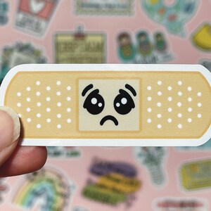 Cute Bandage Sticker, Kawaii Bandage Decal, Cover up Dents, Scuffs ...