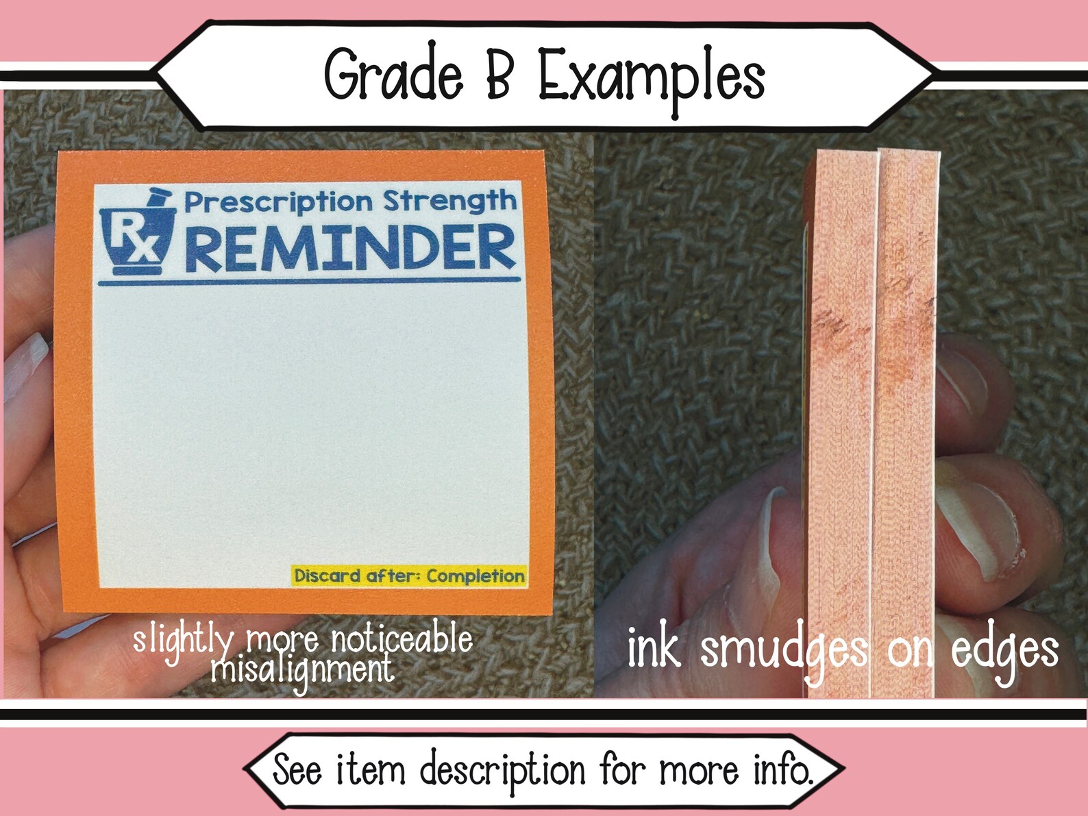 Prescription Strength Reminder Sticky Notes, Fun Memo Pad, Funny Sticky ...