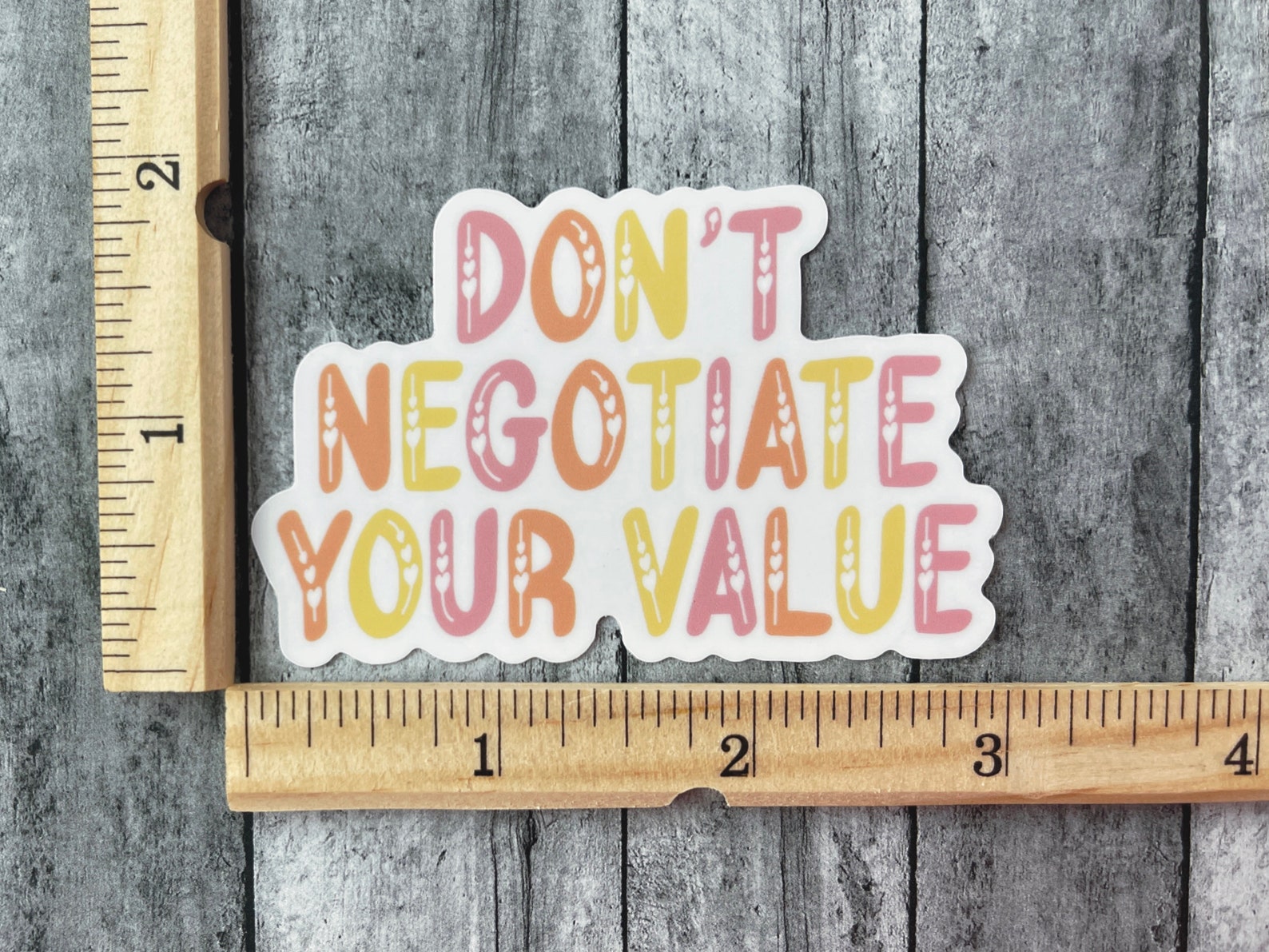 Dont Negotiate Your Value Sticker Self Worth Label Self - Etsy