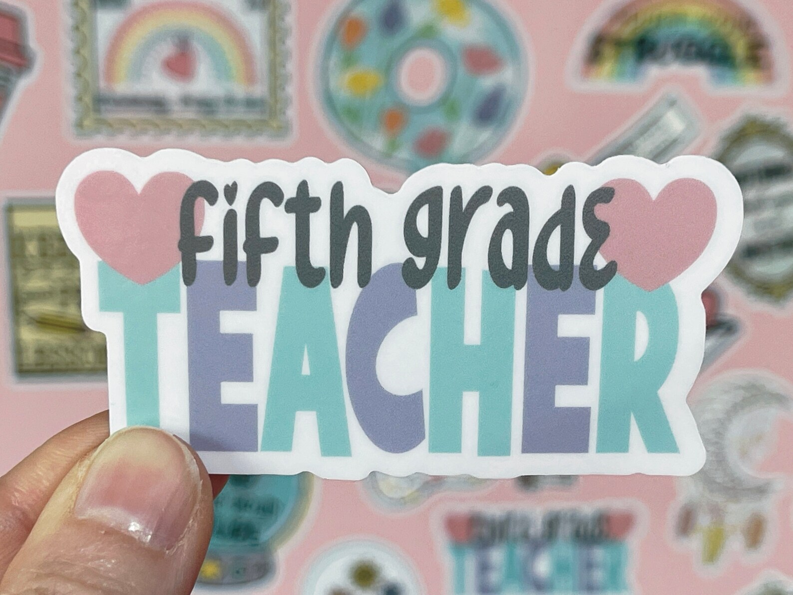 Fifth Grade Teacher Sticker 5th Grade Teacher Decal Grade - Etsy