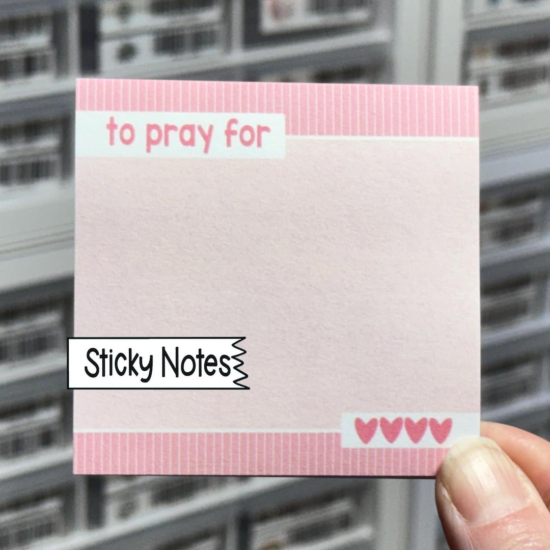 To Pray for Sticky Notes, Christian Memo Pad, Cute Religious Notepad ...