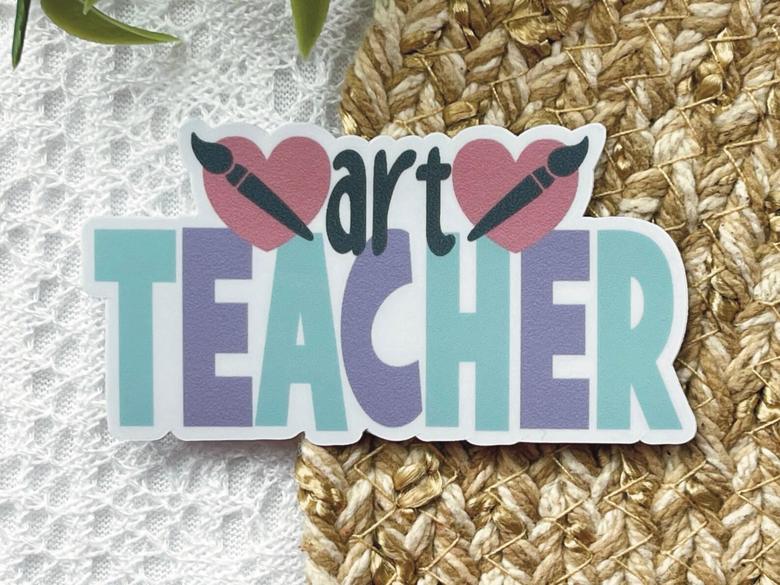 Art Teacher Sticker, Drawing Painting Artist Decal, Grade Level Label ...