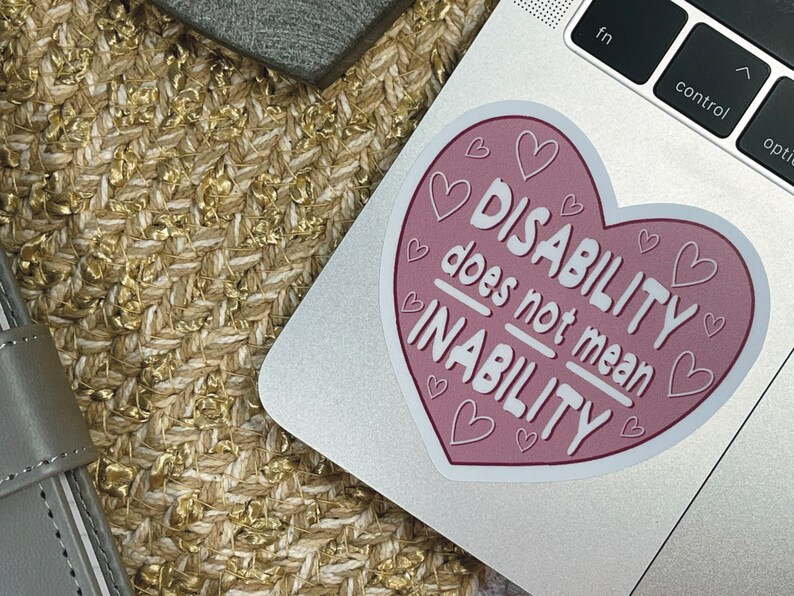 Disability Does Not Mean Inability Sticker, Disability Awareness ...