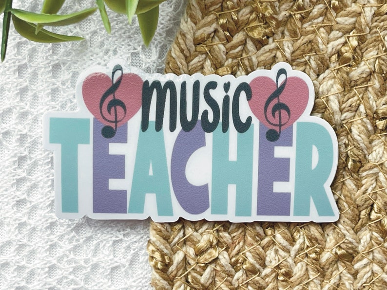 Music Teacher Sticker Band Teacher Decal Choir Teacher - Etsy