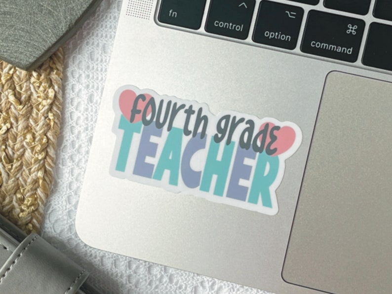 Fourth Grade Teacher Sticker 4th Grade Teacher Decal Grade | Etsy