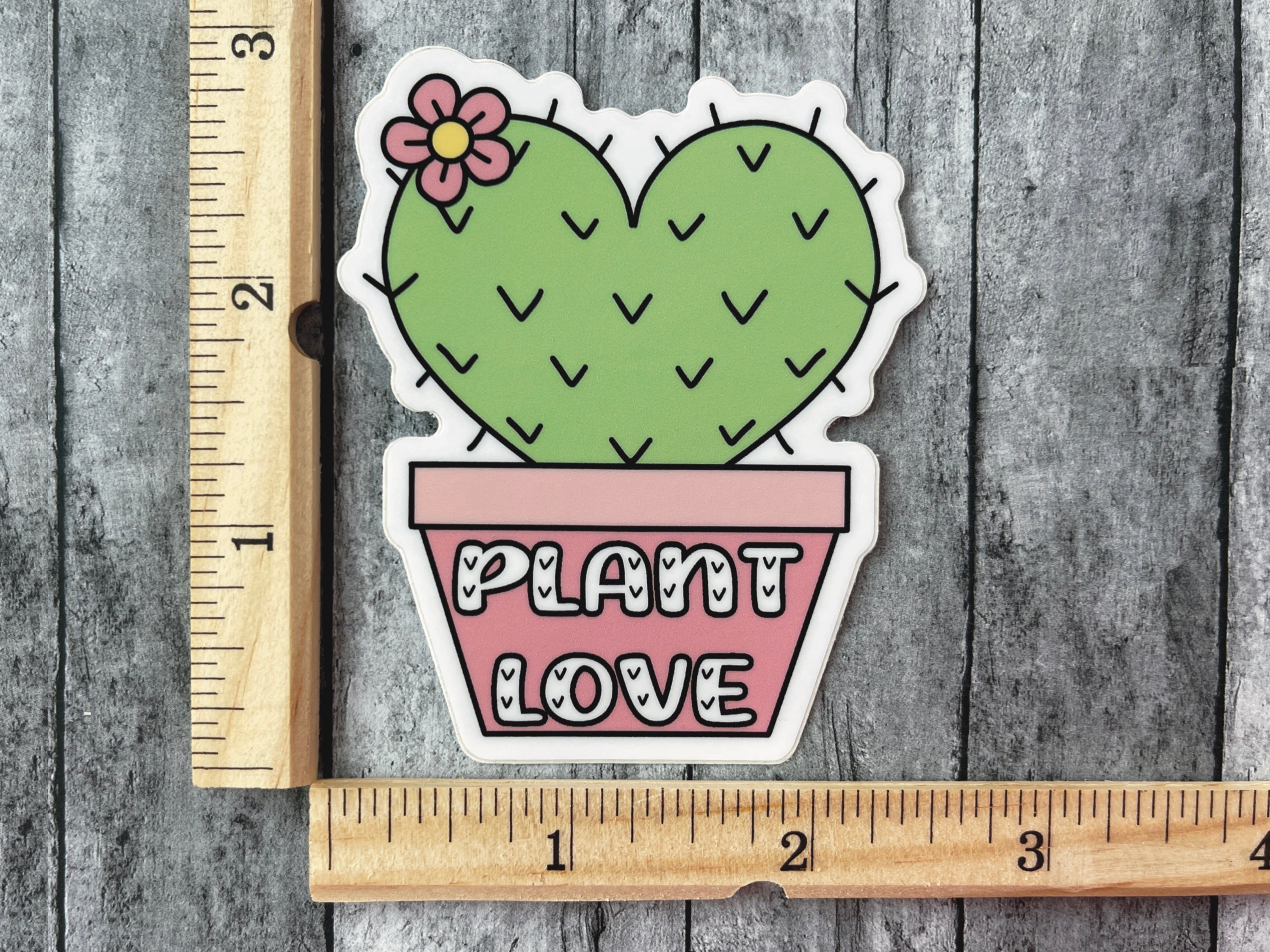 Plant Love Sticker, Cactus Stickers, Succulent Stickers, Potted Plant ...