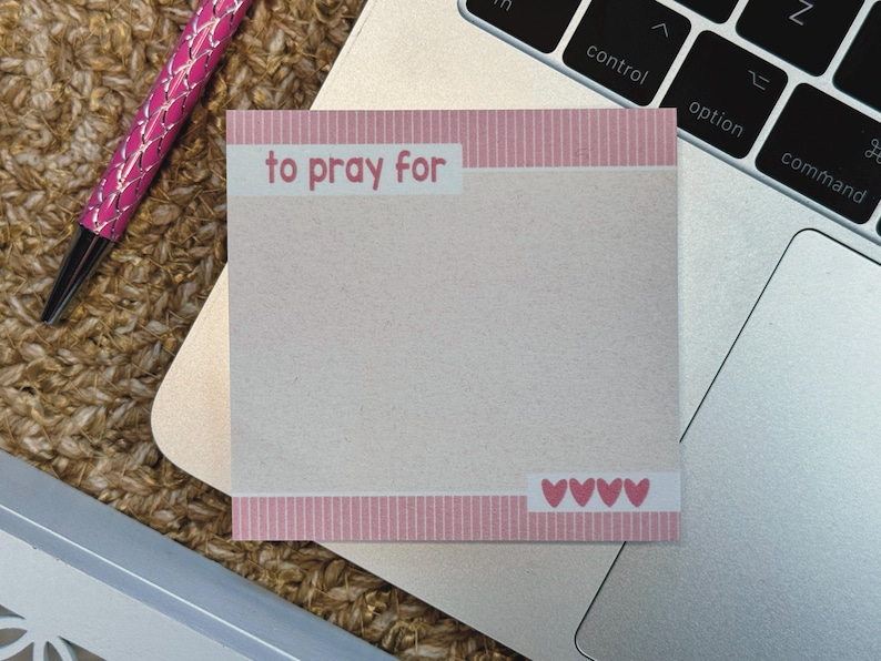 To Pray for Sticky Notes, Christian Memo Pad, Cute Religious Notepad ...